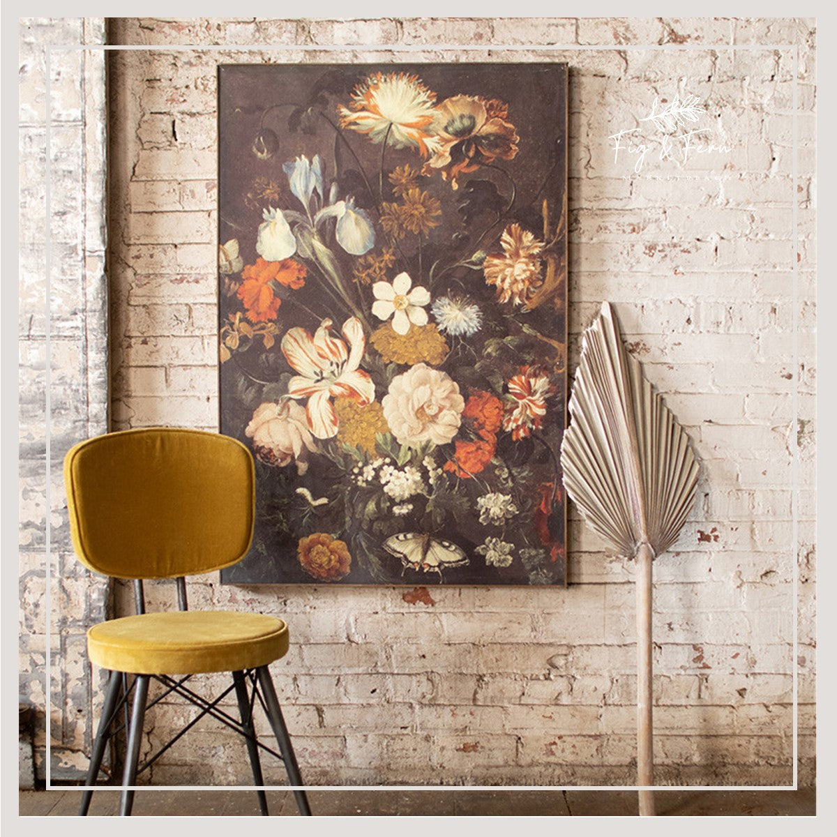 Framed Floral Print – Fig & Fern